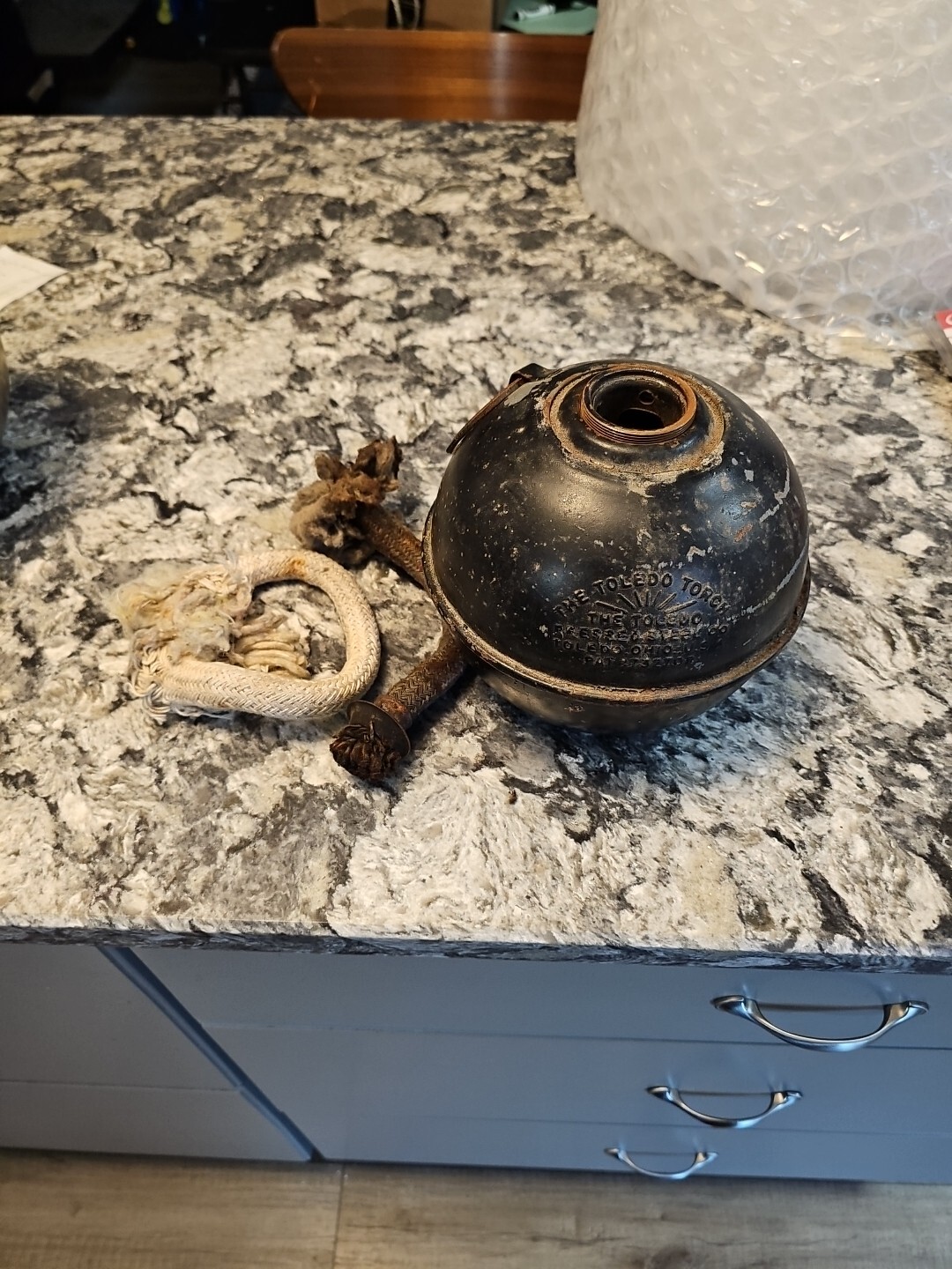 Antique The Toledo Torch Pressed Steel Smudge Pot Railroad Flare | eBay