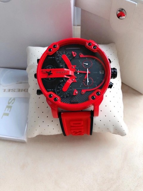 Diesel Mr Daddy Men's Red Watch - DZ7431 for sale online | eBay