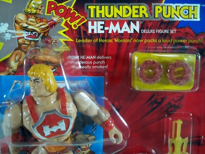 K24i00115 THUNDER PUNCH HE-MAN MOC MINT ON SEALED CARD 1984 MOTU ...