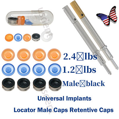 US Implant Retention Caps Set Insertion Extraction Remove Core Tool ...