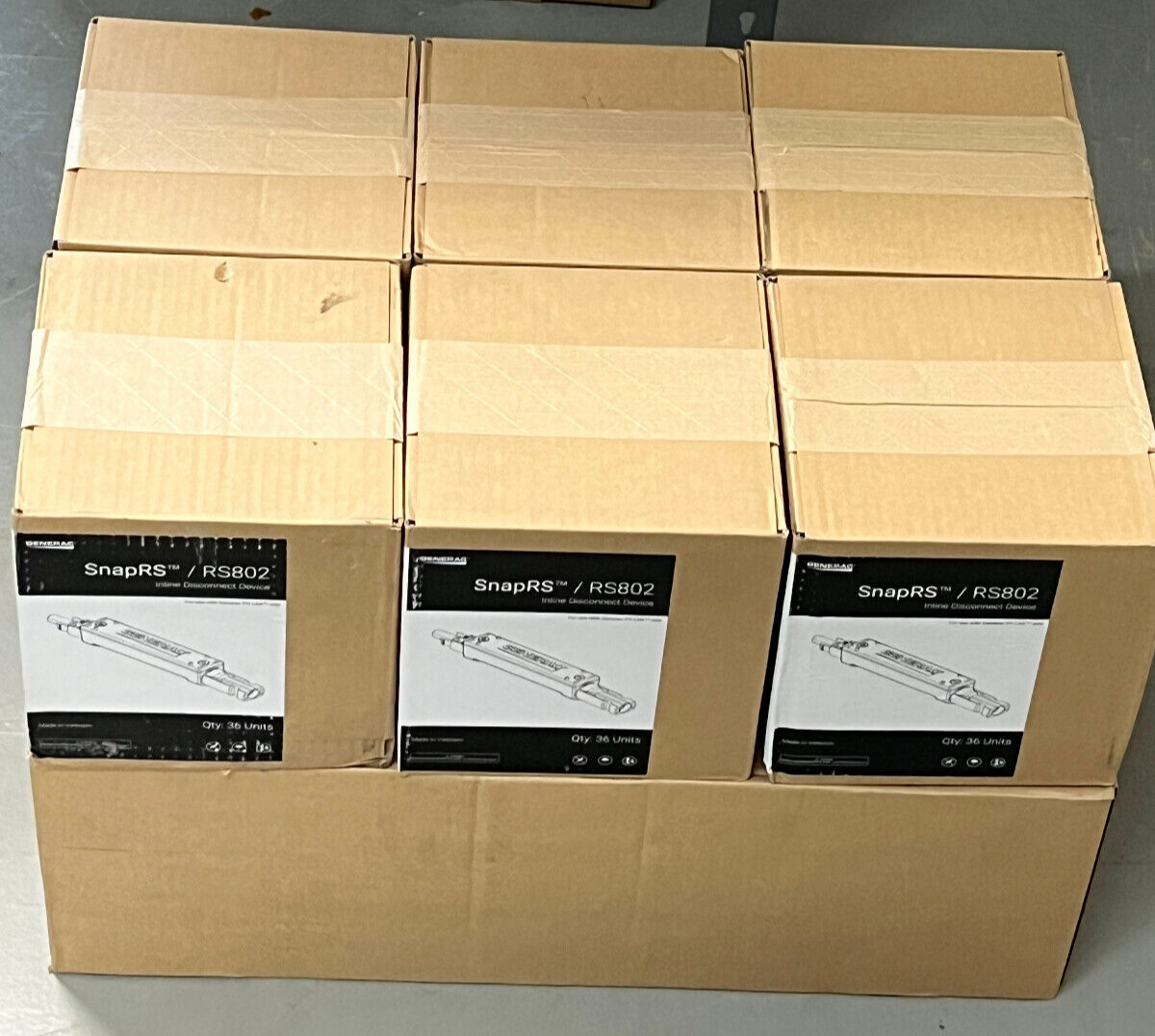 216 Generac RS802 SnapRS Inline Disconnect Devices. Full case (6 boxes ...