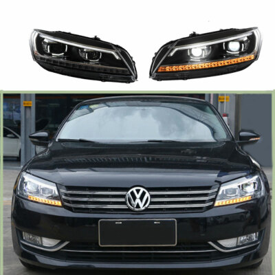 Headlight Assembly For VW Passat 2012-2015 HID Xenon Beam Projector LED ...