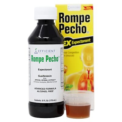 Rompe Pecho EX (Expectorant) 6oz - Cold & Cough Syrup 856331068| eBay