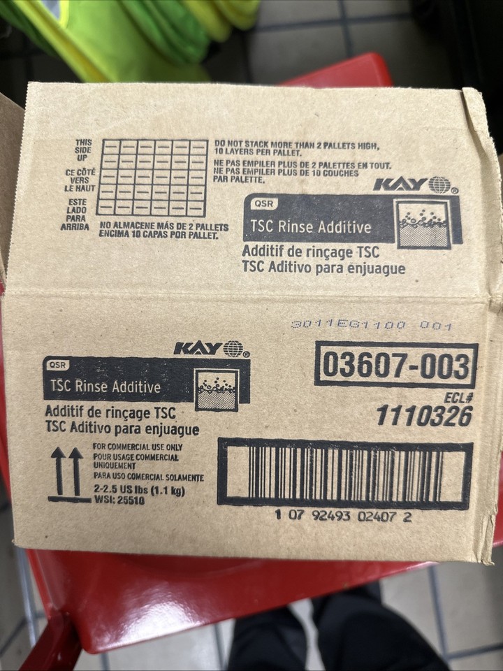 Ecolab Kay TSC Rinse Additive 1110326 case of (2) 2.5lb blocks | eBay