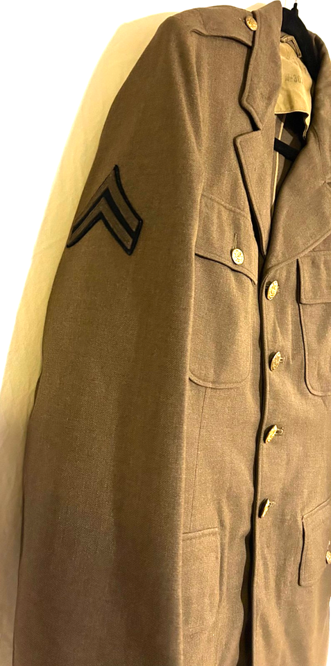 WWII US Corporal 4 Pocket Service Coat / Uniform | eBay