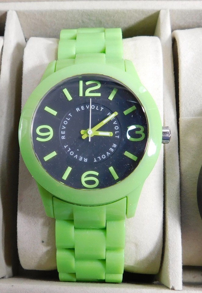 Mixed Assorted Wrist Watches Lot Box Bands Rave Armitron Relic Womens ...