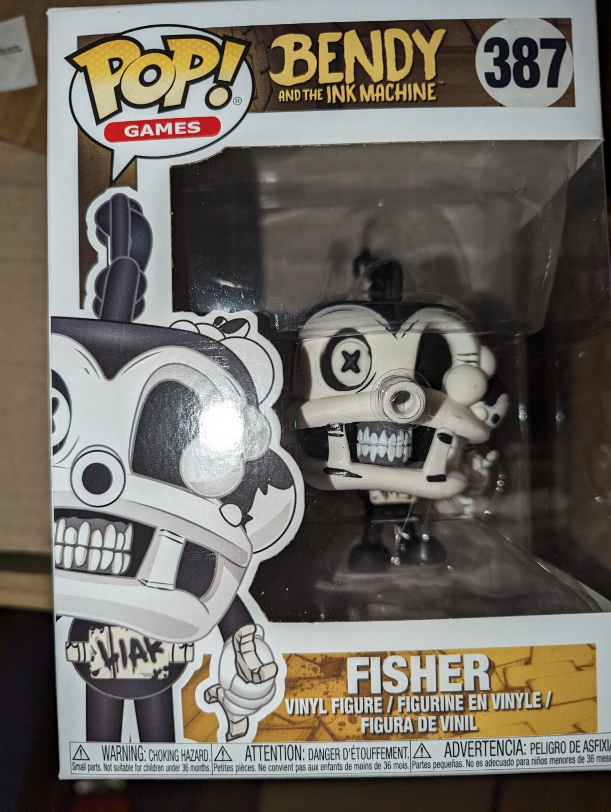 Pop Games Bendy and the Ink Machine Fisher vinyl figure #387 Funko ...