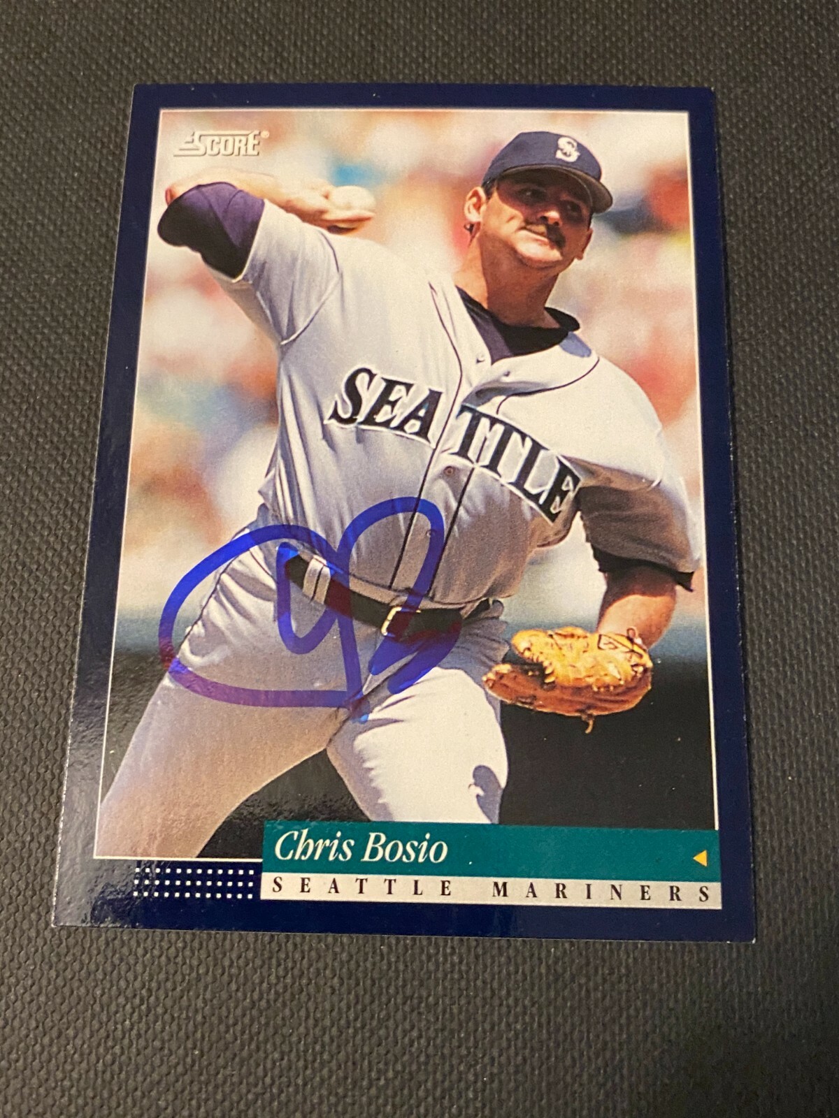 Chris Bosio Signed 1994 Score Card Auto Seattle Mariners Autograph ...