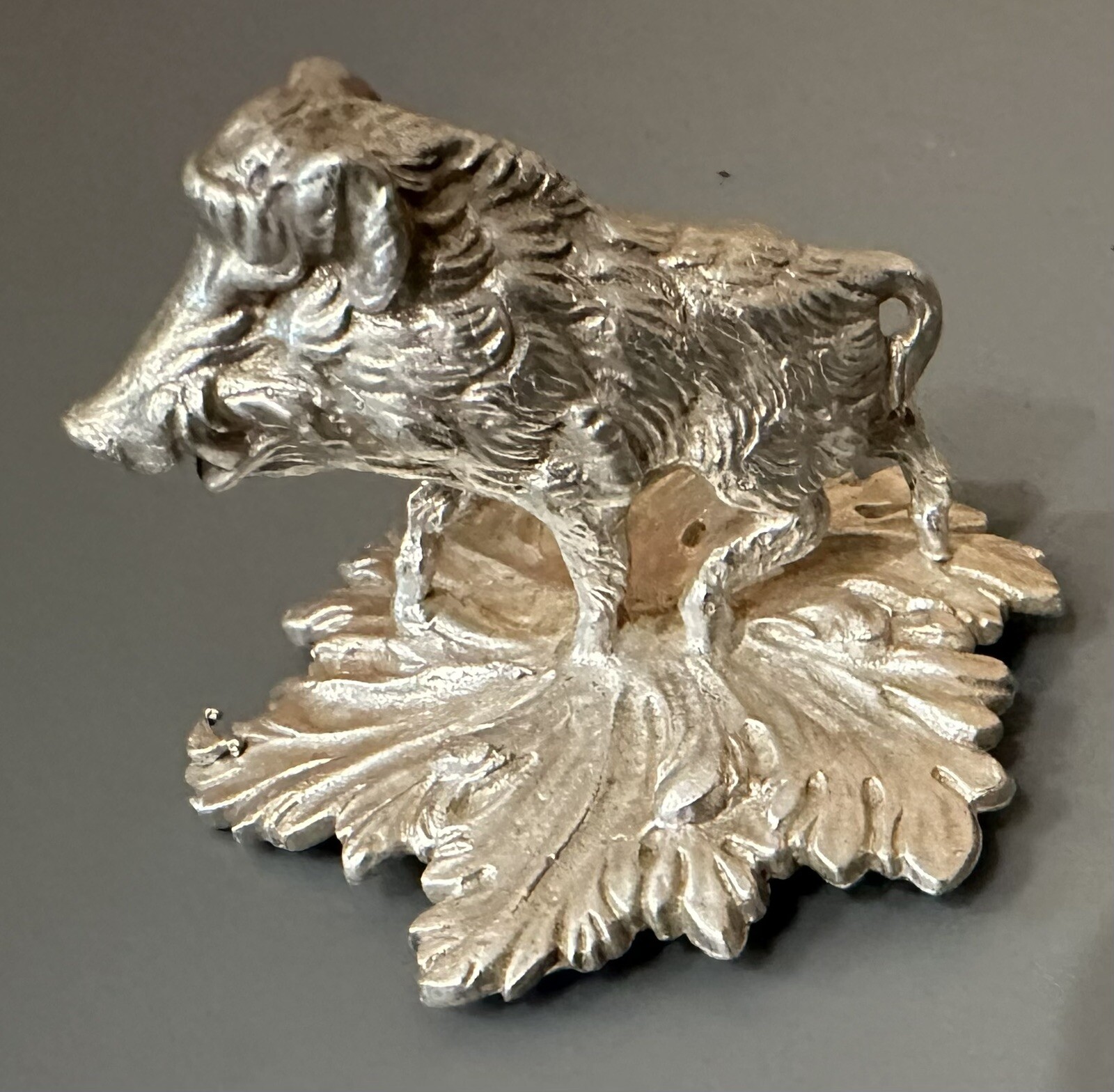 Antique Silver Decorative Wild Boar Figure | eBay