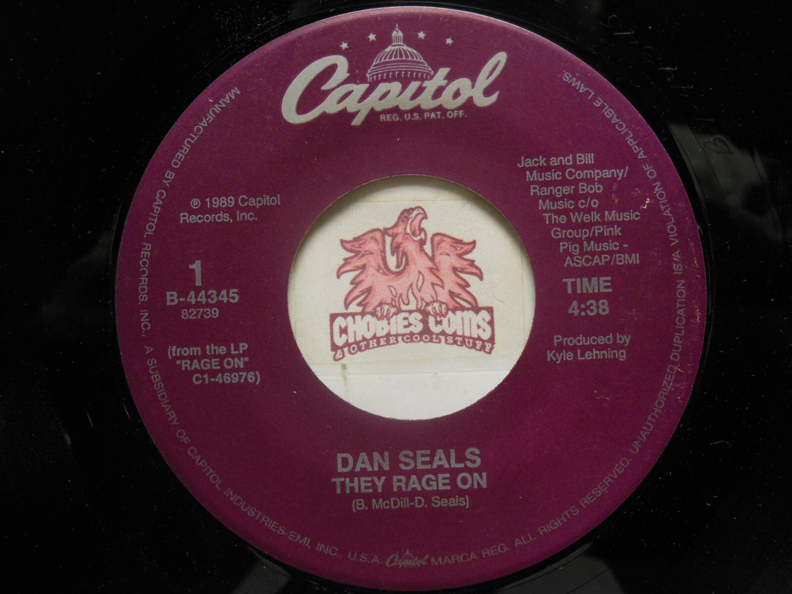 Dan Seals – They Rage On / Factory Town, 45 RPM EX w/ Capitol Sleeve ...