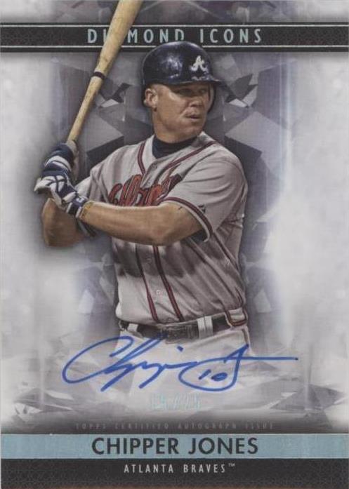 2019 Topps Diamond Icons - Autographs Chipper Jones #AC-CJ /25 (AU) for ...
