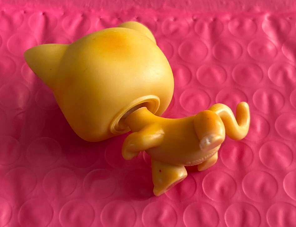 Littlest Pet Shop LPS #11 Orange Shorthair Cat Green Eyes Authentic | eBay