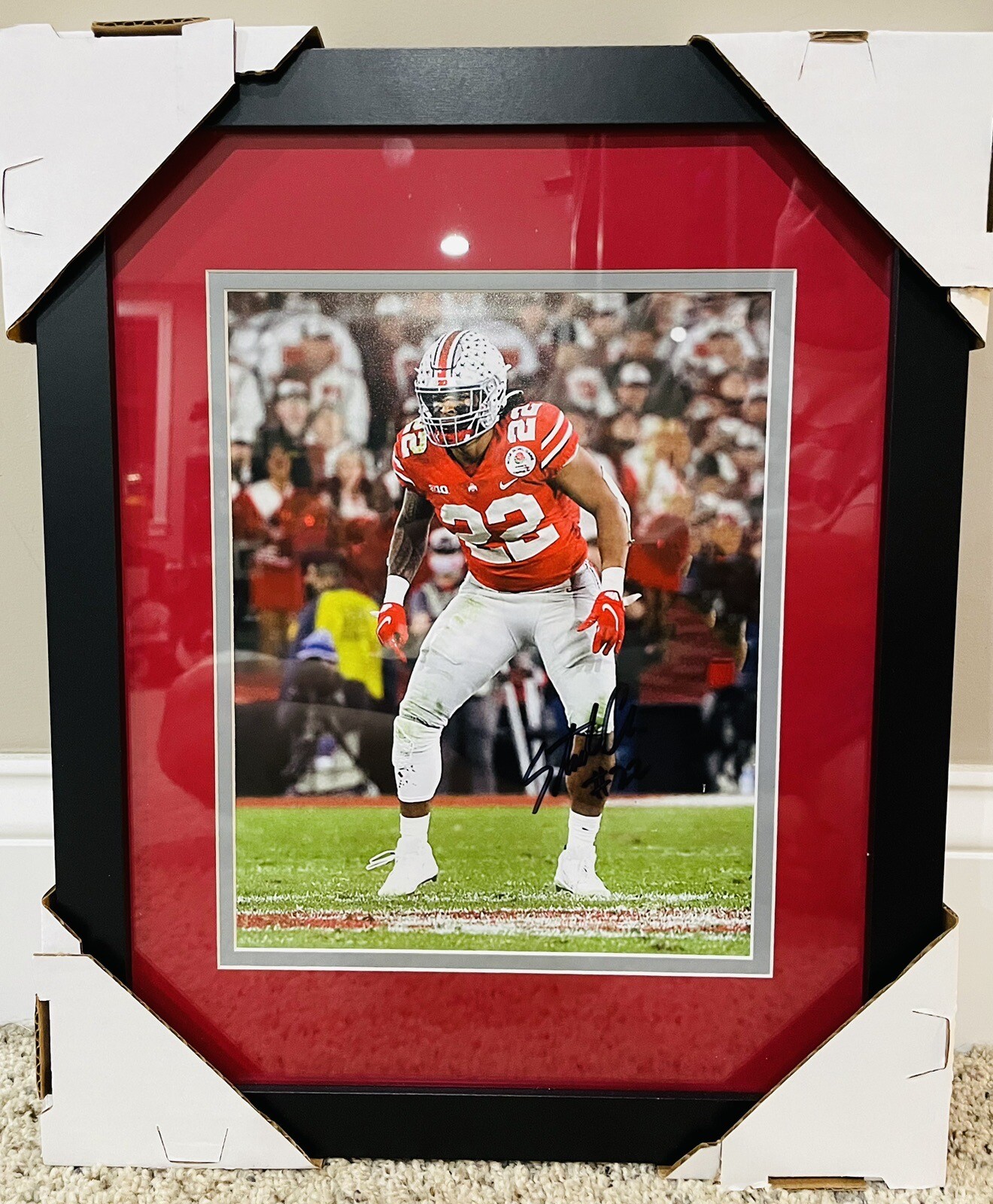 Ohio State Buckeyes STEELE CHAMBERS #22 Autographed Signed Autograph ...