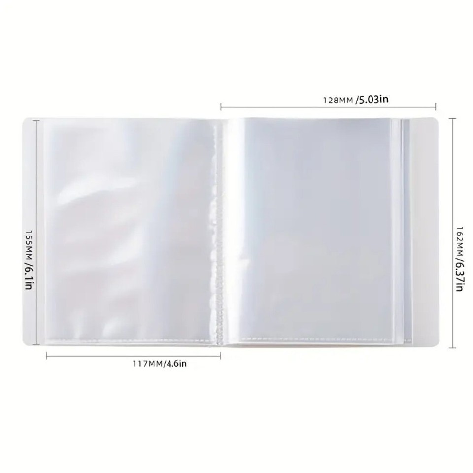 40 Sheets Postcard Storage Book Portable Photo Album Cards Holder Home ...