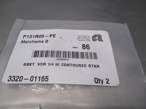 2 AMAT 3320-01165 GSKT VCR 1/4 NI CONTOURED RTNR, 109024 | eBay
