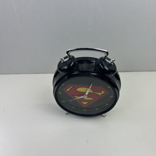 Superman Alarm Clock Wall or Desk Alarm Retro S Shield Decor. Brand New ...