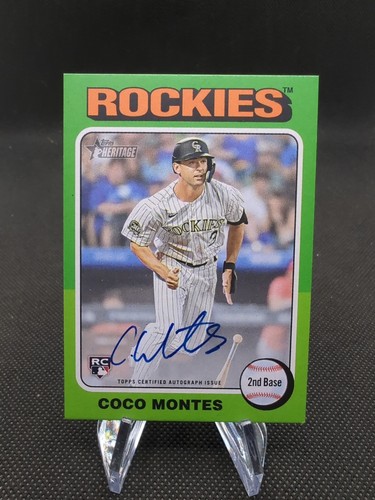 Coco Montes 2024 Heritage High Number Real One Autograph #ROA-CMON RC ...