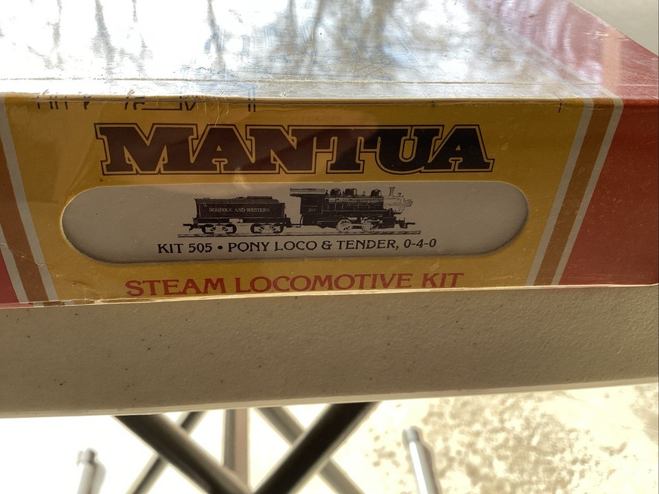 Mantua HO Scale Kit 505 0-4-0 Pony Locomotive & Tender Kit. NW Sealed ...