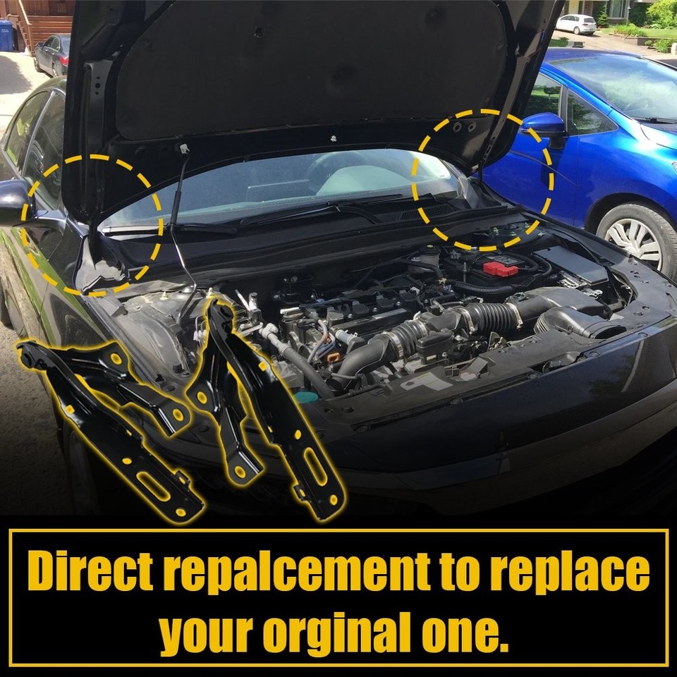 FOR ACCORD SEDAN 2018 2019 2020 2021 2022 HOOD HINGE RIGHT & LEFT PAIR ...