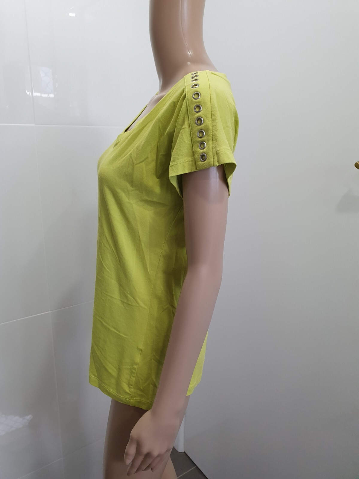 W LANE TAG XS LIME GREEN TEE TOP | eBay