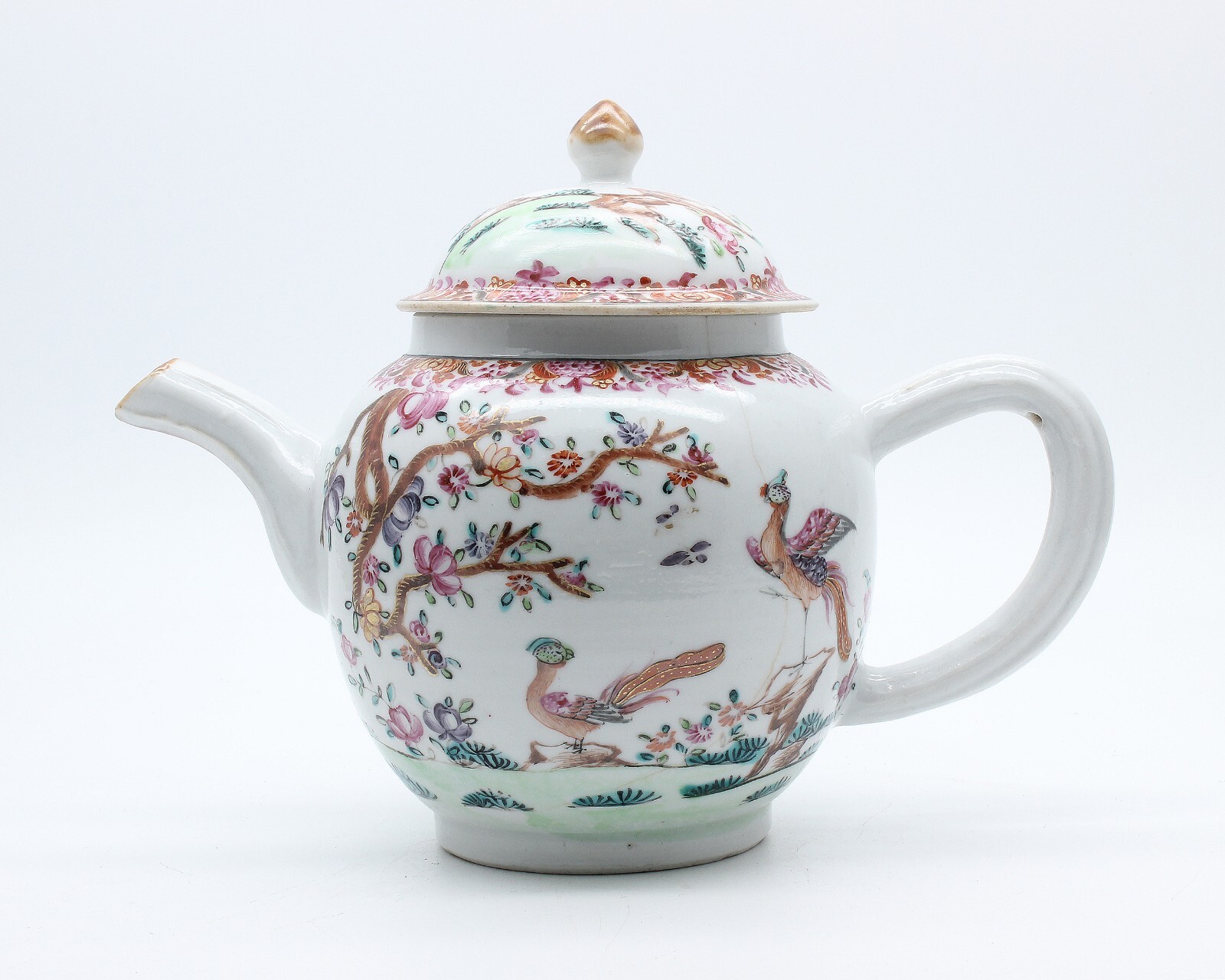 Antique 18th century porcelain 'Fenghuang' (phoenix) Teapot Qianlong ...