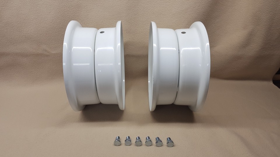 GRAVELY 12673 & 12674 8" SPLIT RIMS 2 PAIR ( 4 HALVES) FITS WALK BEHIND ...