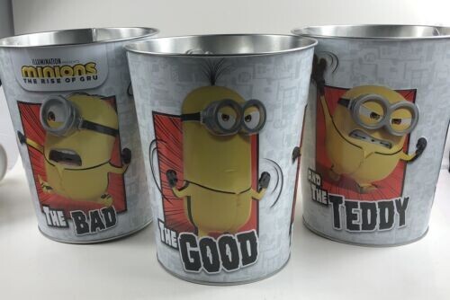Minions The Rise of Gru Movie Metal Popcorn Bucket. New with packing ...