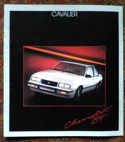 1984 Chevrolet Dealer Sales Brochure / Catalog Cavalier | eBay