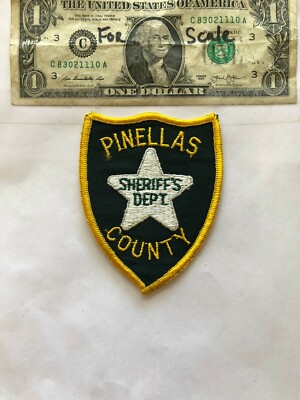 Pinellas County Florida Police Sheriff's Dept. Patch un-sewn Patch Mint ...