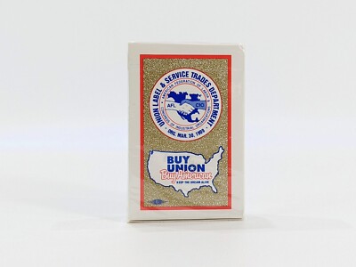 UNION MADE BUY UNION BUY AMERICAN PLAYING CARDS NEW SEALED MADE IN USA ...