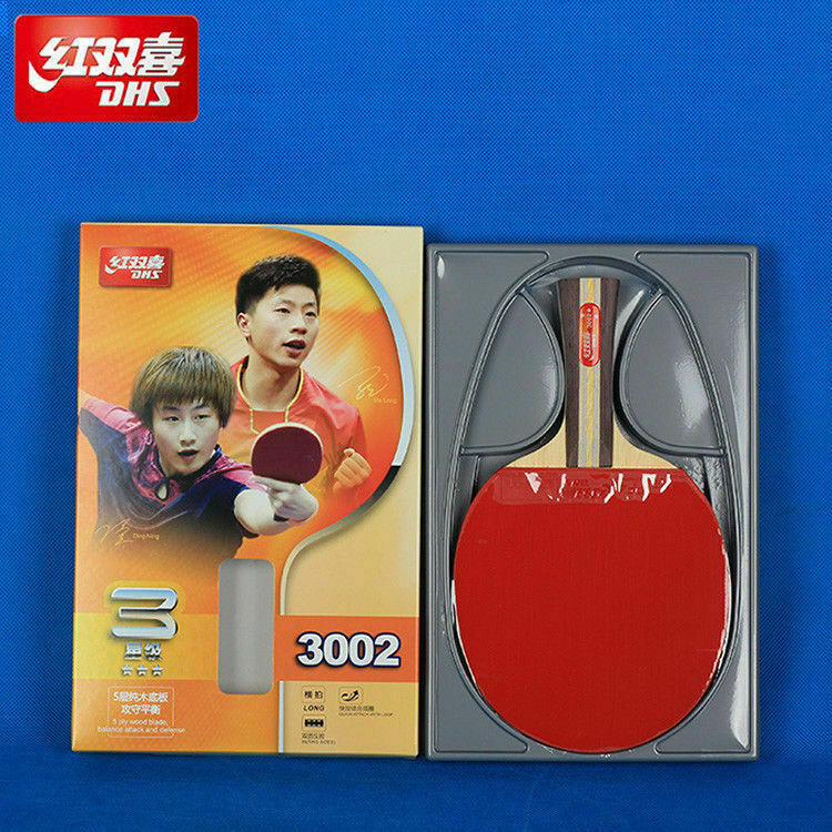Decent DHS 3002 Long handle (shakehand) Ping Pong Racket Table Tennis ...