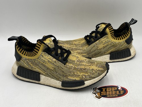 Adidas NMD R1 PK Prime knit Gold 2016 Authentic Size 8.5 Runner Retro ...