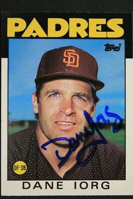 Dane Iorg San Diego Padres Autographed 1986 Topps #49T Signed Card | eBay