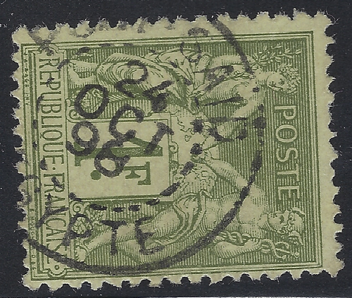 BFE-11-3-1: Grand cachet à date sans levée - Port-Said (Egypte) sur n ...