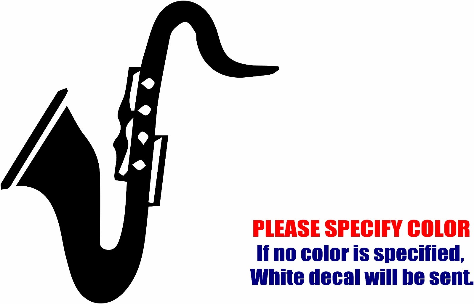 Saxophone Music #2 Decal Sticker Funny Vinyl Car Window Bumper Truck ...
