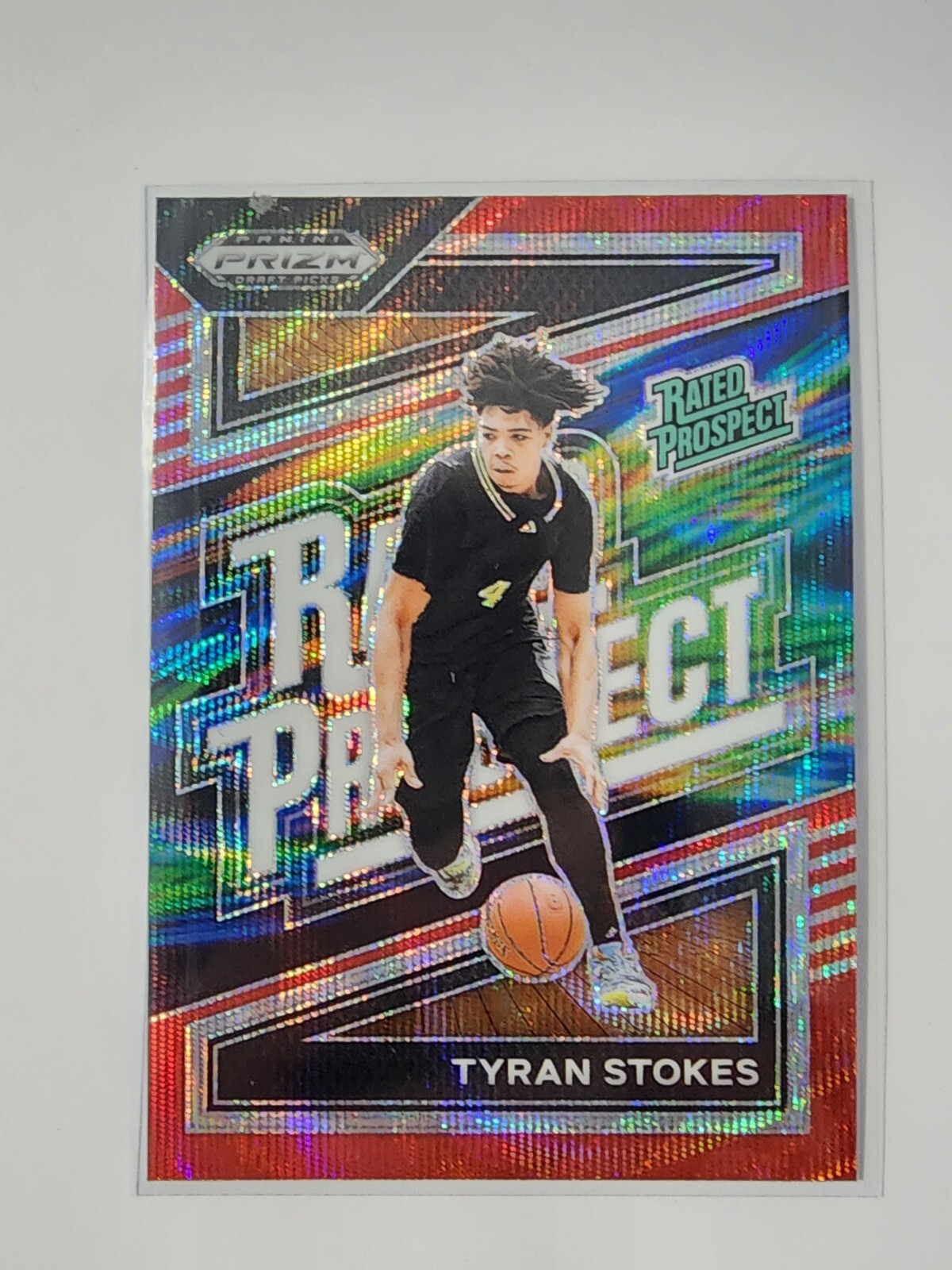 Tyran Stokes 2024 Prizm Draft Picks #8 Rated Prospect - Red Wave Price ...