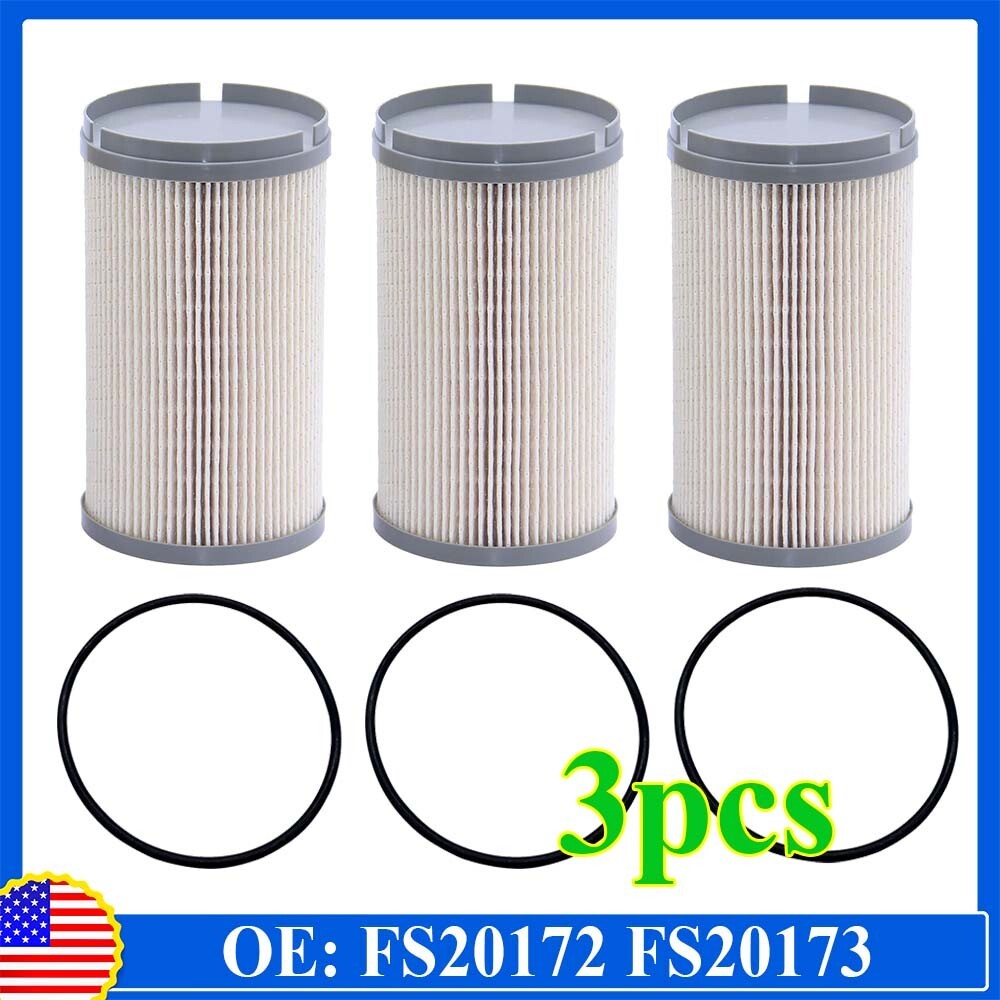 3Pack K37-1029 Fuel Filter FS20172 K37-1012 K37-1011 For Peterbilt ...