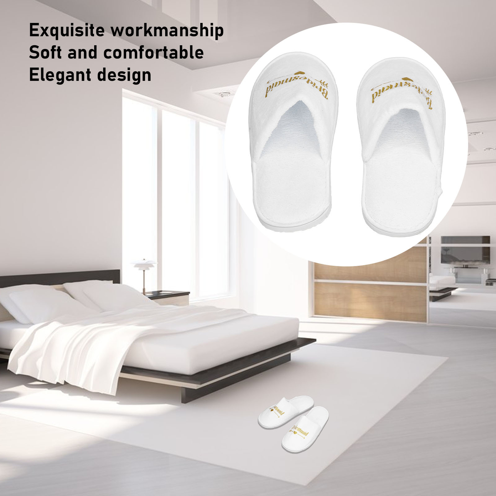 Groom Slippers Exquisite Workmanship Elegant Design Soft Comfortable ...