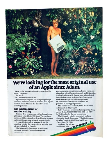 1980 Apple Computer Vtg Print Ad How Do You Use Your Computer? Contest ...