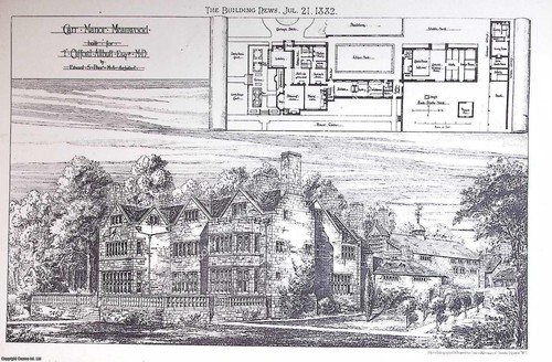 1882 : CARR MANOR, MEANWOOD. EDWARD S. PRIOR, ARCHITECT. AN ORIGINAL ...