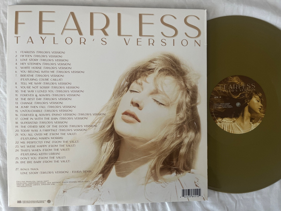 Taylor Swift – Fearless: Taylor's Version 3LP (NM) [US Press, Gold ...