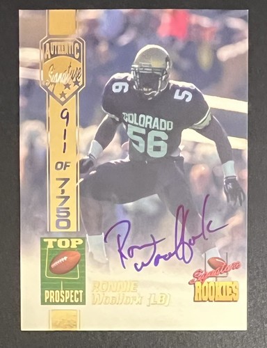 Ronnie Woolfork 1994 Signature Rookies AUTO /7750 #56 - Colorado | eBay