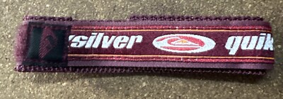 Quiksilver Time Watch strap band Hook & Loop 20-25mm Lug Red-Red White ...