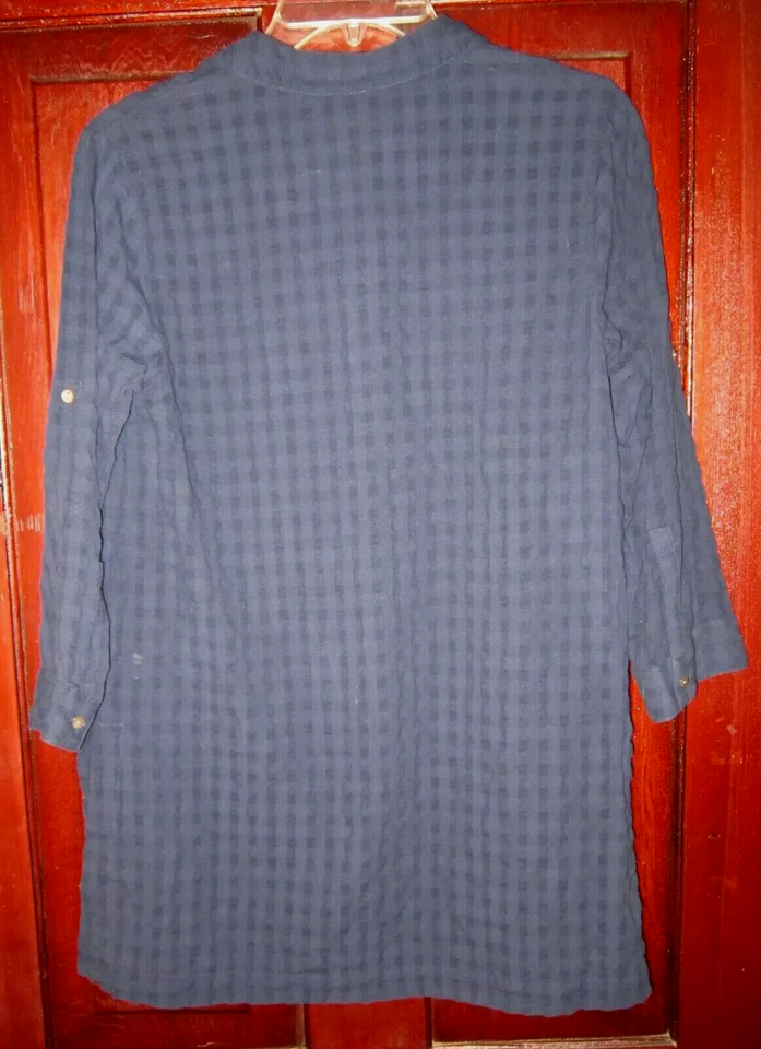 J. Jill XS Tunic Top Button Down Shirt Blouse Textured Lightweight ...