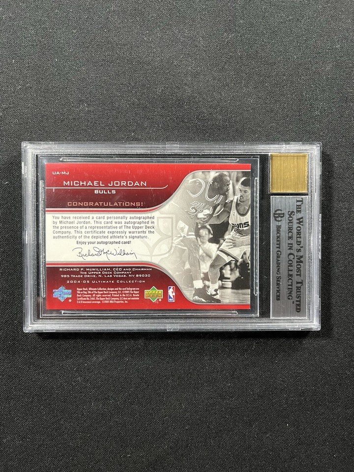 2004 UD Ultimate Collection Achievements Michael Jordan /69 BGS 9 Auto ...