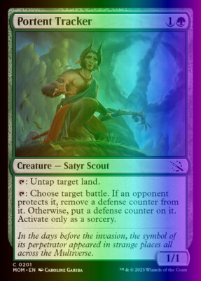 MTG Magic the Gathering Portent Tracker (201/481) March of the Machine ...