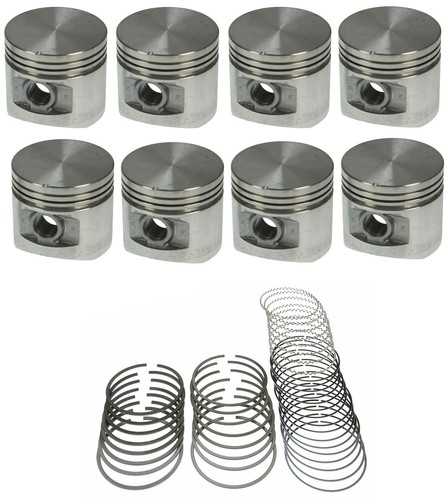 SEALED POWER Pistons/8+CAST Rings Kit for 1955-1964 Ford Mercury 292 Y ...