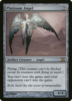 mtg magic platinum angel FRENCH vf fr 10 th è x edition ange de platine ...