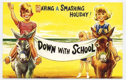 A Smashing Holiday Vintage Bamforth Seaside Kiddy Children's Postcard ...
