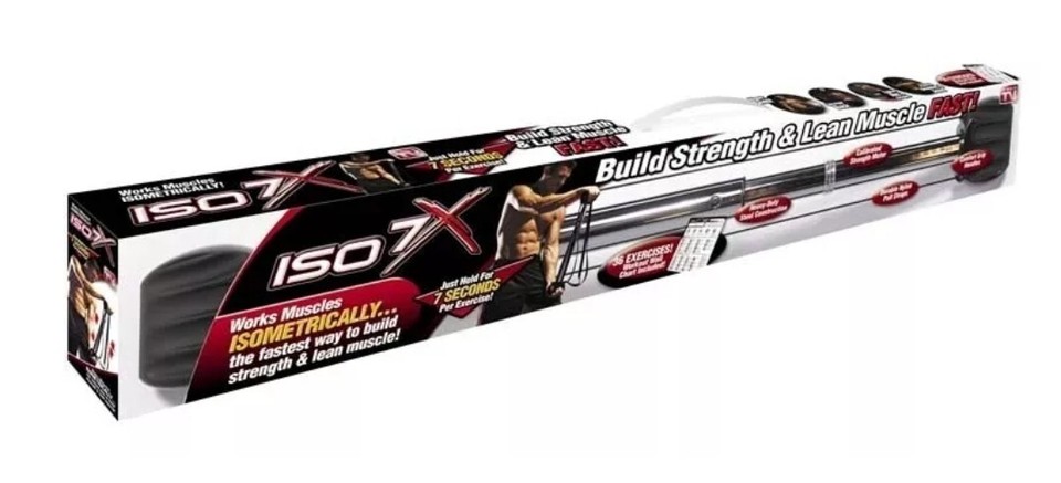 Ontel ISO 7X Isometric Workout Bar - Silver 735541608094| eBay